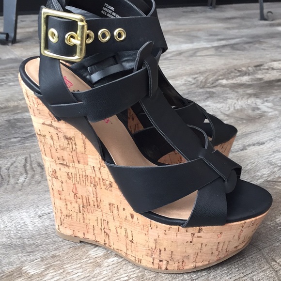 JustFab | Shoes | Justfab Wedge Stewpot Heels New | Poshmark